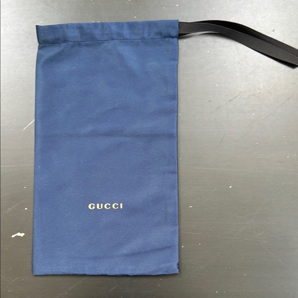 Gucci | Bags | Gucci Navy Blue Drawstring Pouch | Poshmark